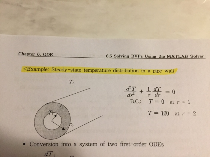 Solved Chapter 6 Ode 6 5 Solving Bvps Using The Matlab