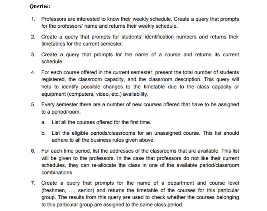 Solved Implement The Relational Model Of The Following