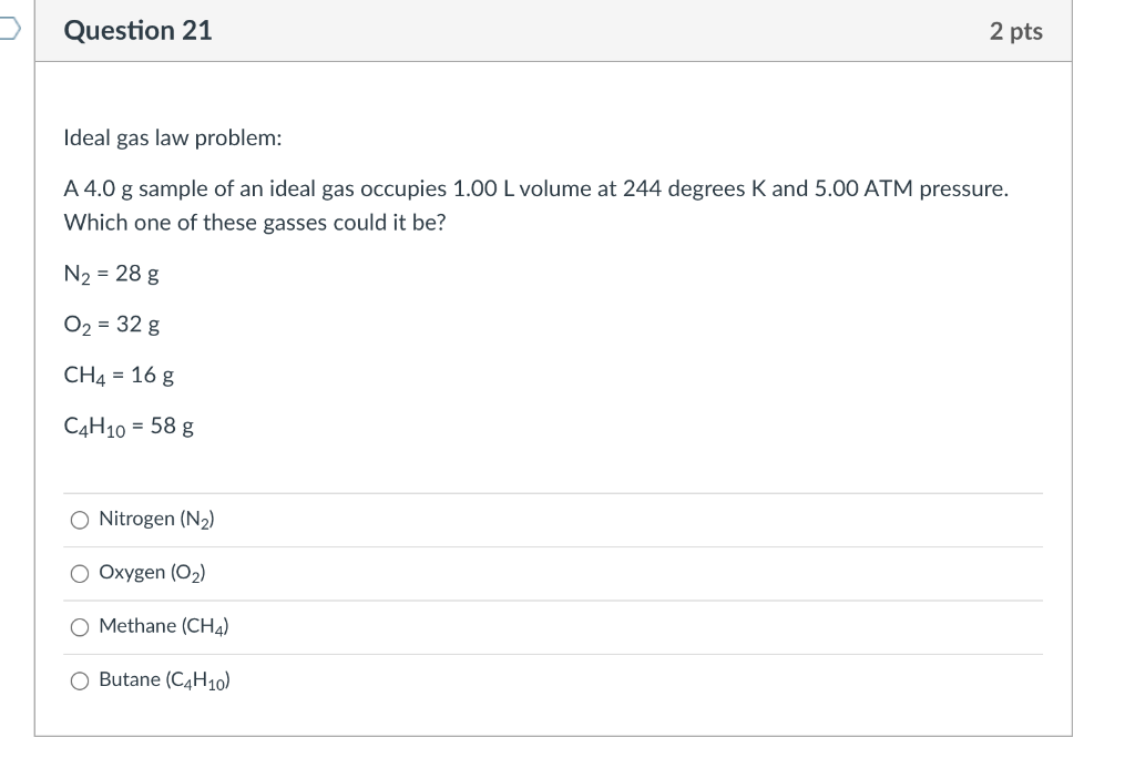 Solved 1. Avogadro's Law problem: A sample of an ideal | Chegg.com