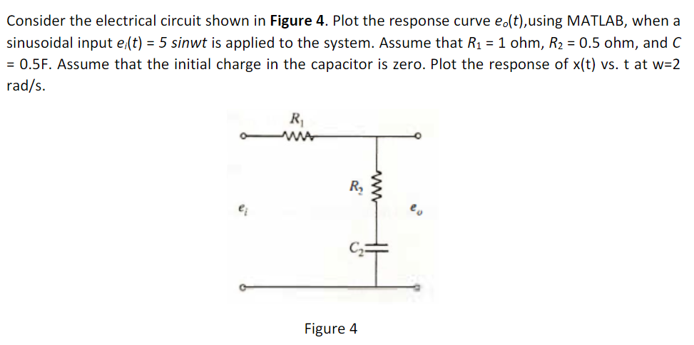 Solved Consider the electrical circuit shown in Figure 4. | Chegg.com