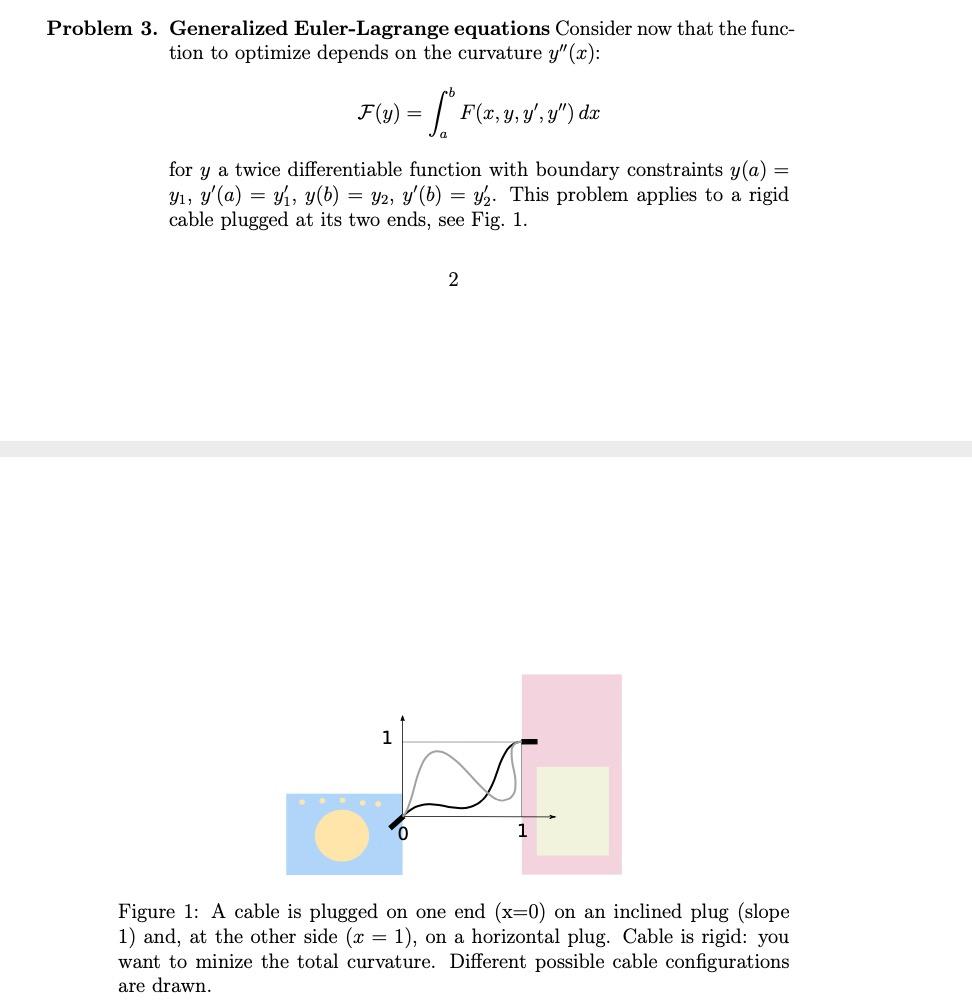 Solved Problem 3. Generalized Euler-Lagrange equations | Chegg.com
