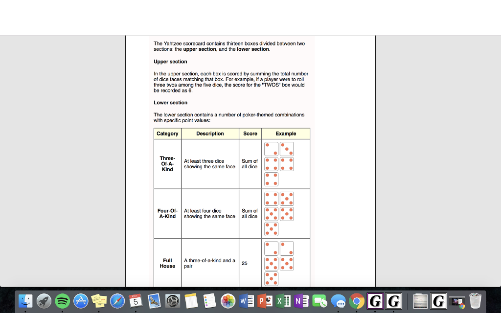 Write JUnit tests for Yahtzee.java. Think carefully | Chegg.com