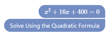 Solved Solve Using the Quadratic Formula | Chegg.com