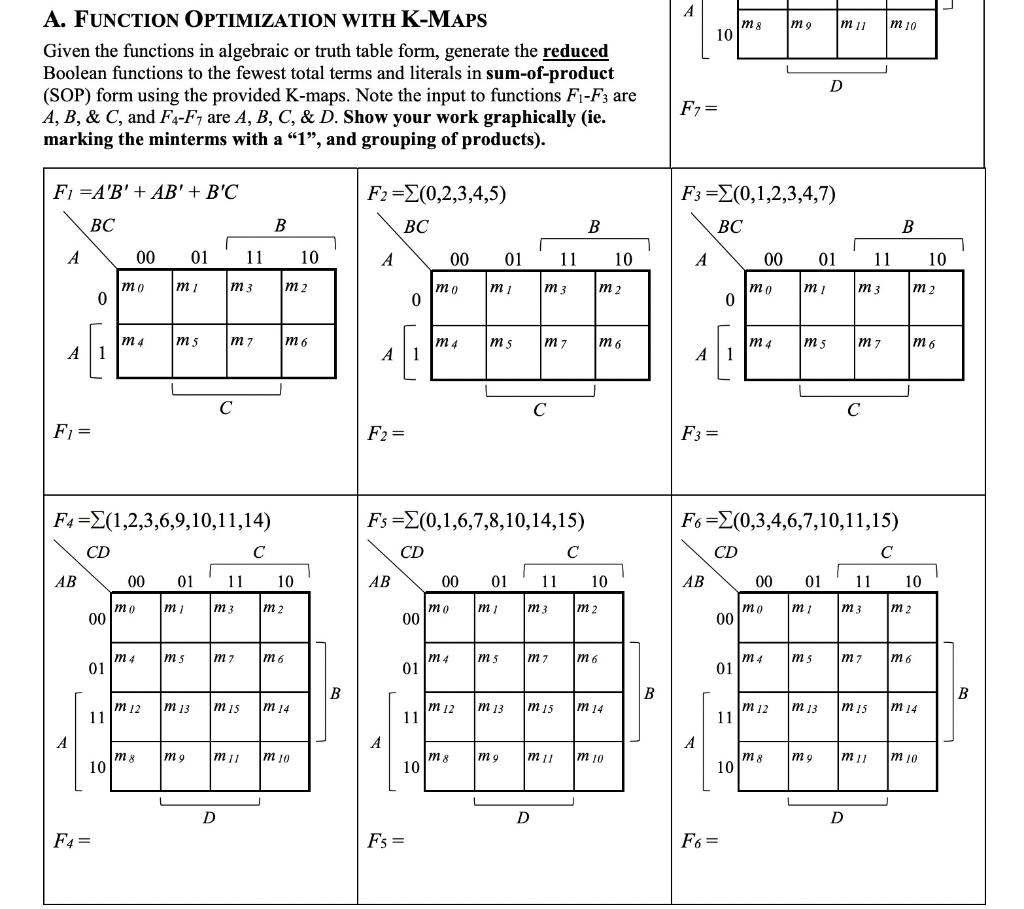 Solved A m8 mo m11 m 10 10 A. FUNCTION OPTIMIZATION WITH | Chegg.com