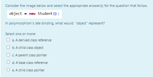Solved Consider the image below and select the appropriate | Chegg.com