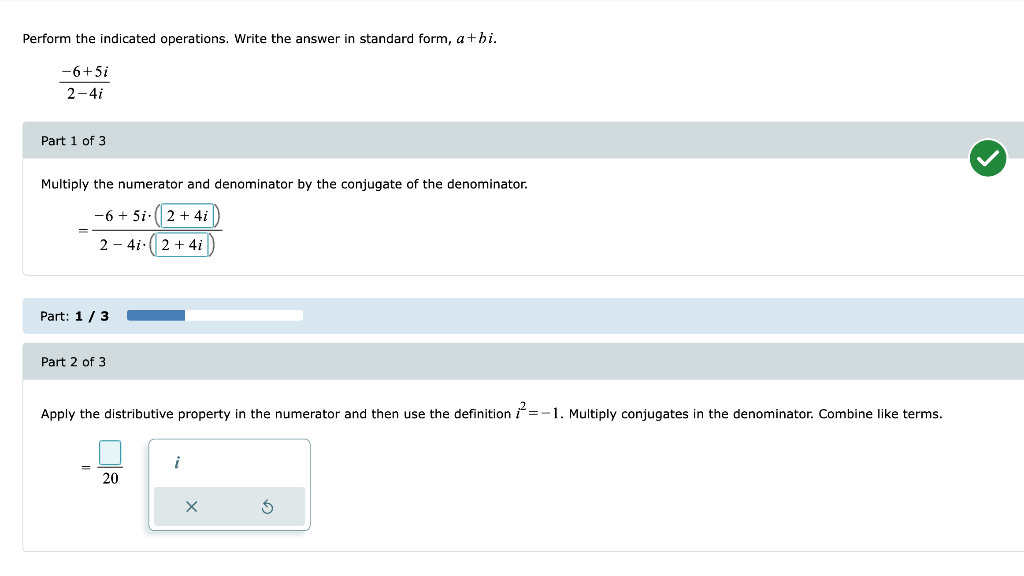 Solved Perform the indicated operations. Write the answer in | Chegg.com