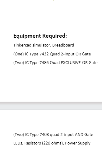 Solved NEED HELP FAST PLZ ! EXPERMINT NAME : Combinational | Chegg.com