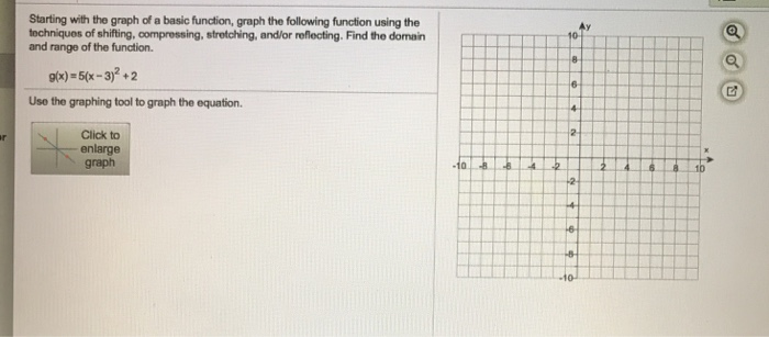 Solved Starting with the graph of a basic function, graph | Chegg.com