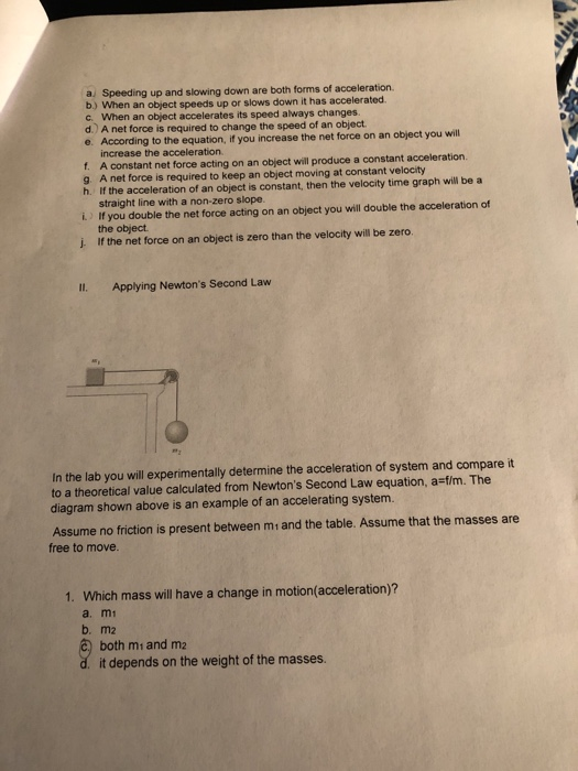 Solved a. Speeding up and slowing down are both forms of | Chegg.com