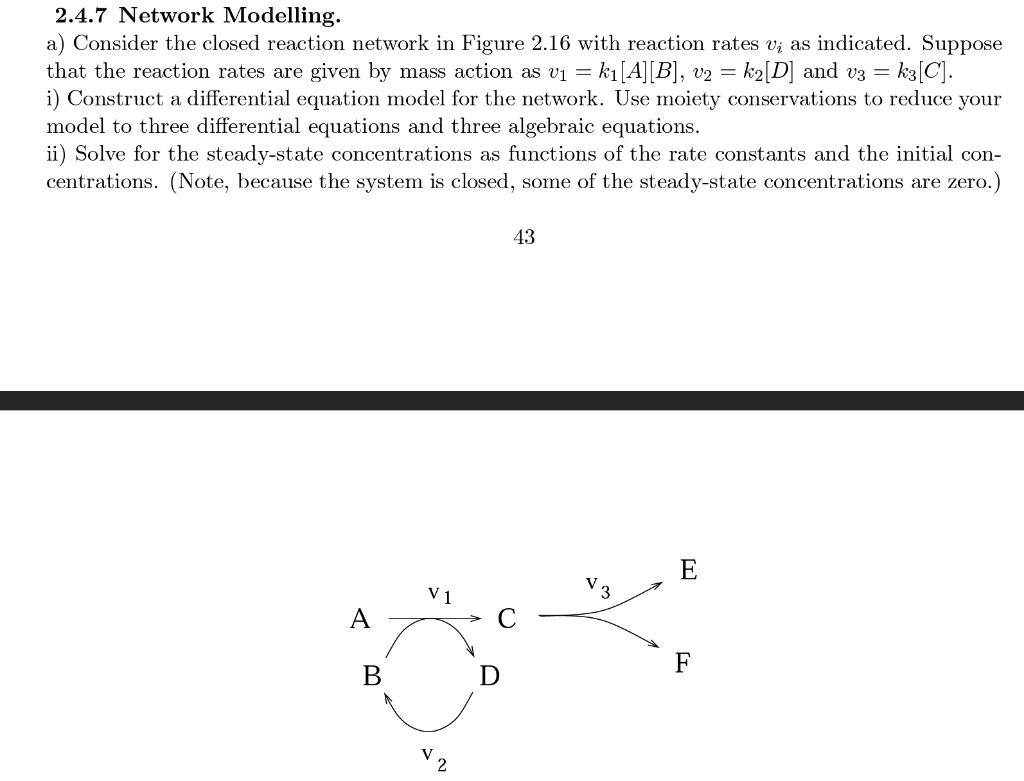 Solved 2.4.7 Network Modelling. a) Consider the closed | Chegg.com