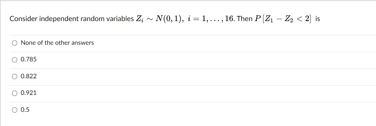 Solved Consider independent random variables | Chegg.com