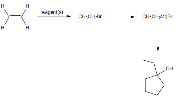 Solved reagent (s) CH3CH2Br OII Design a synthesis of | Chegg.com
