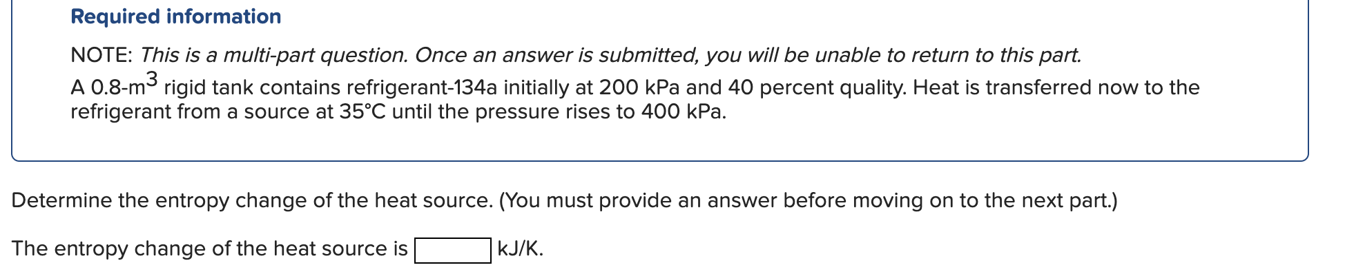 Solved Required information NOTE: This is a multi-part | Chegg.com
