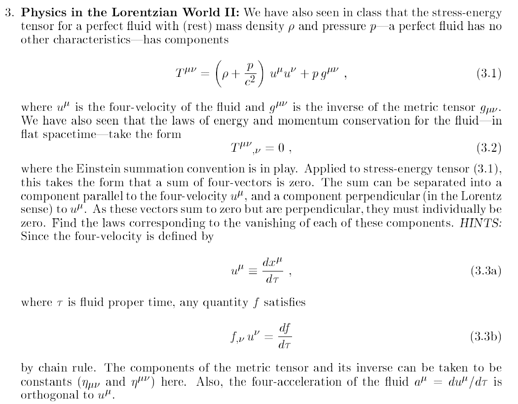 3. Physics in the Lorentzian World II: We have also | Chegg.com