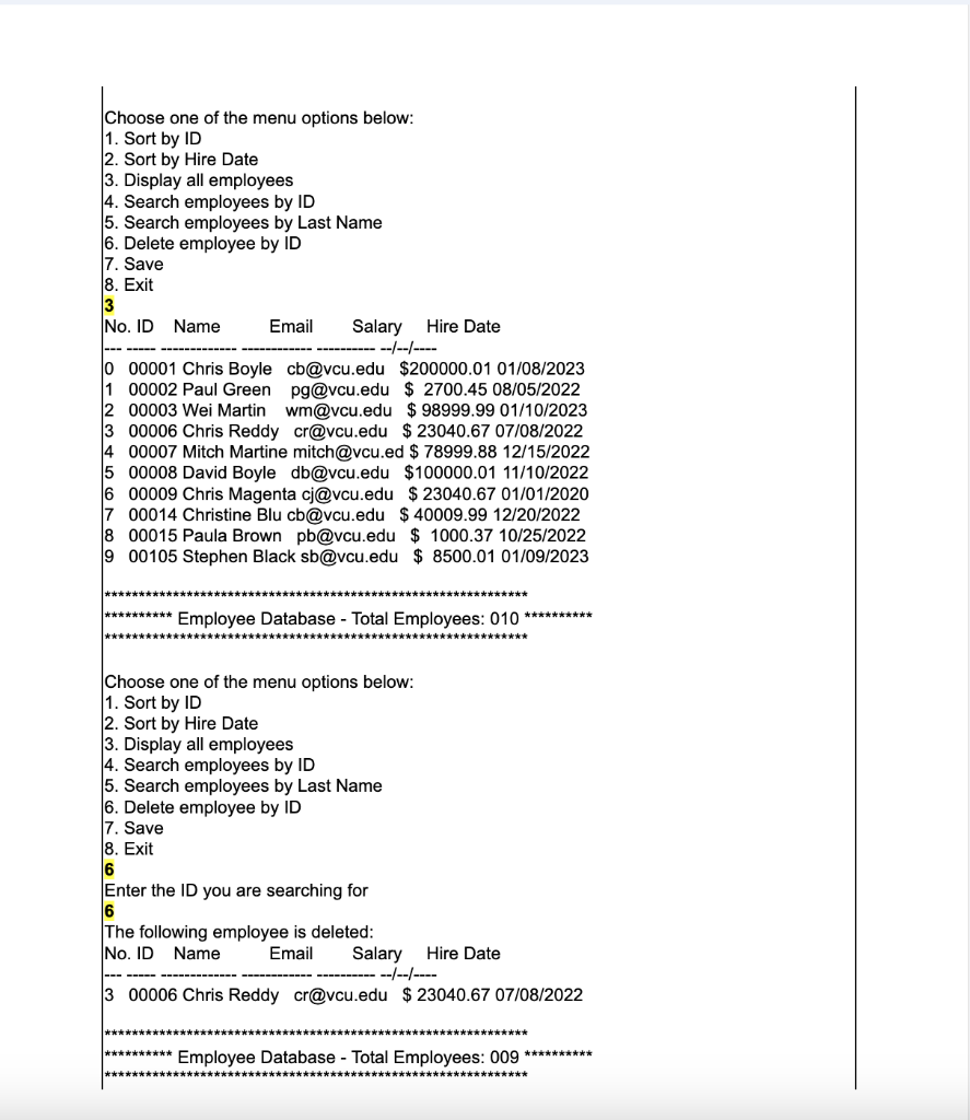 Solved Project 2: C-Strings and Structs Objectives: The | Chegg.com