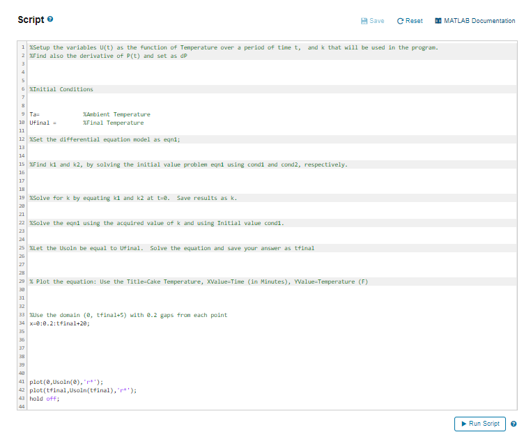 Solved Newton's Law of Cooling My Solutions A cheesecake is | Chegg.com