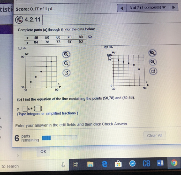 Solved Tisti Score 0 17 Of 1 Pt 3 Of 7 4 Complete 42 11
