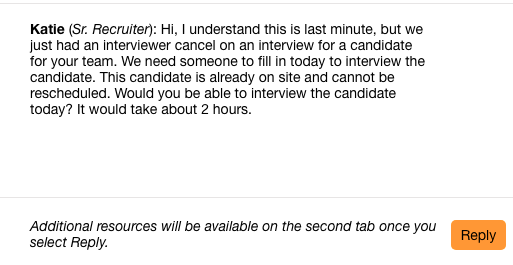 Solved Katie (Sr. Recruiter): Hi, I understand this is last | Chegg.com