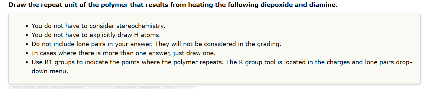 Solved Draw the repeat unit of the polymer that results from | Chegg.com