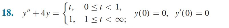 Solved = In each of Problems 17 through 19, find the Laplace | Chegg.com