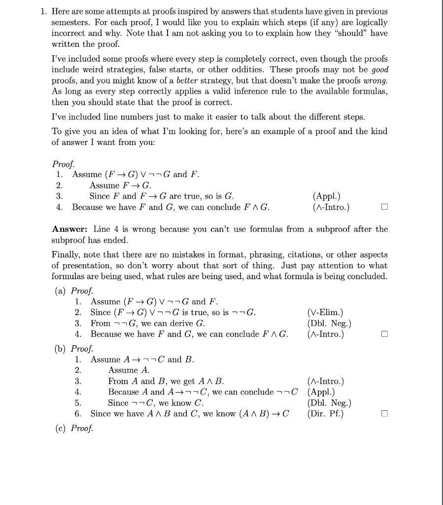 Solved 1. Here are some attempts at proofs inspired by | Chegg.com