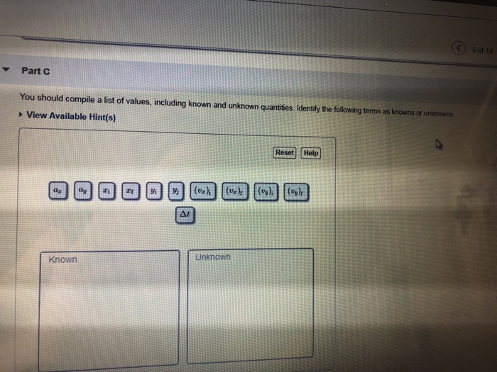 Solved PSS 3.1 Projectile motion problems Constants Part C | Chegg.com