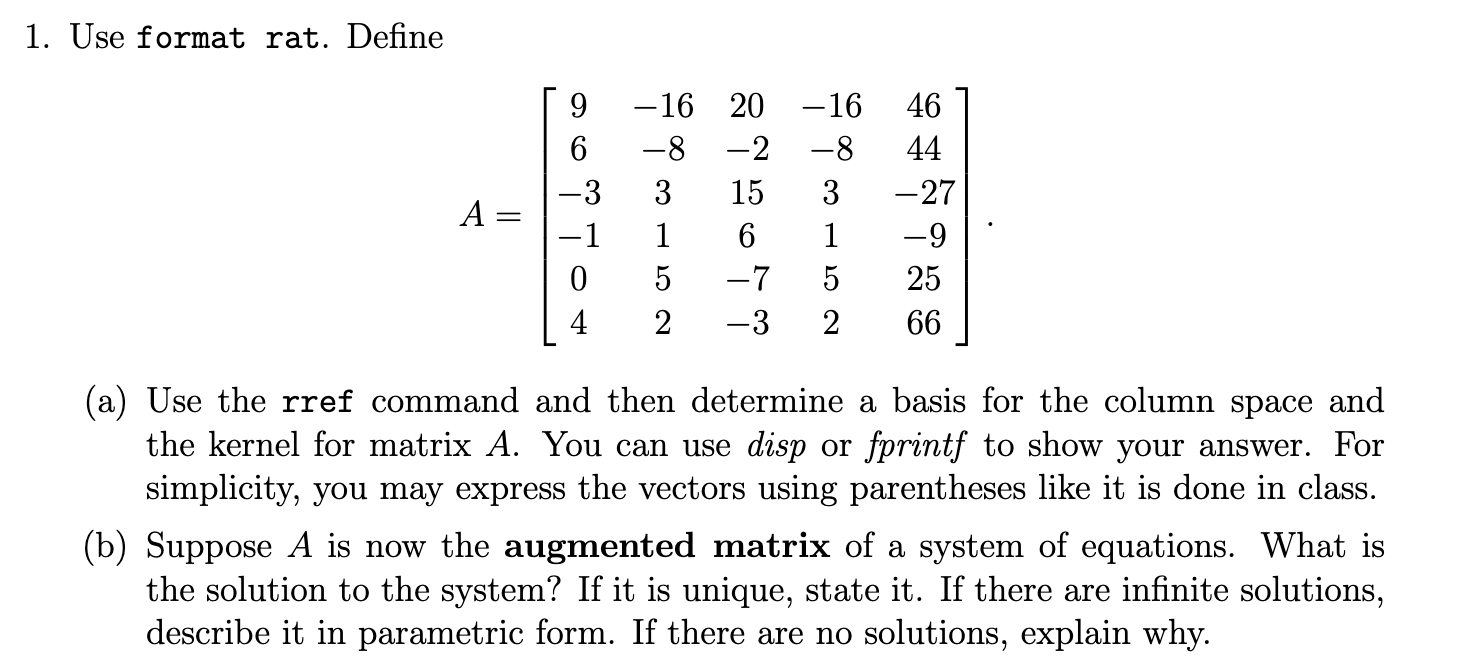 Solved Use format rat. | Chegg.com