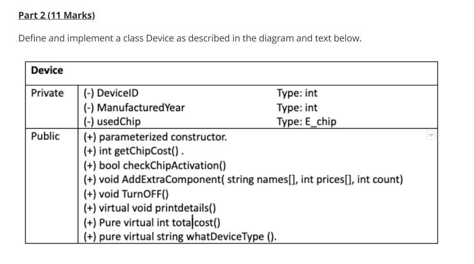 Solved Data Members: (2 marks) • serial Number: An integer | Chegg.com