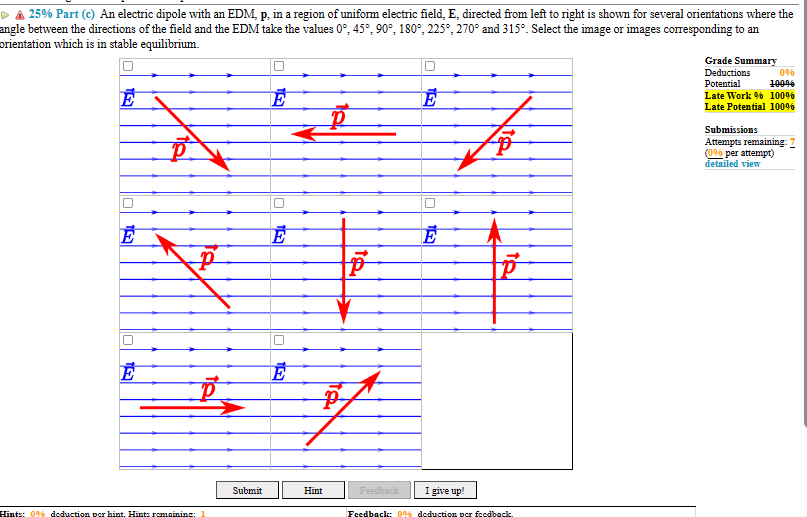 Solved (6\%) Problem 8: A charge configuration with two | Chegg.com