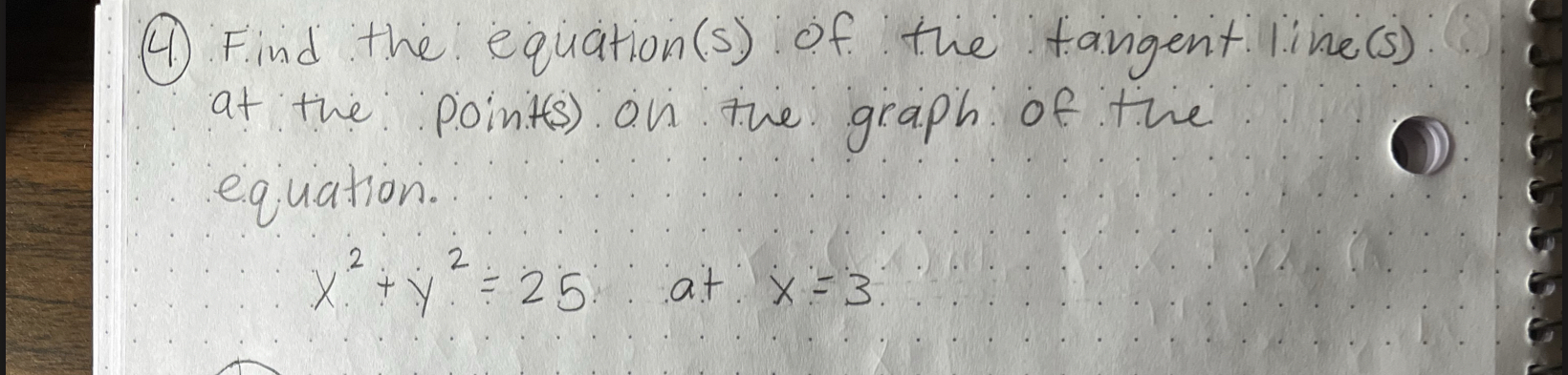 Solved (4) ﻿Find the equation(s) ﻿of the tangent line (s)at | Chegg.com