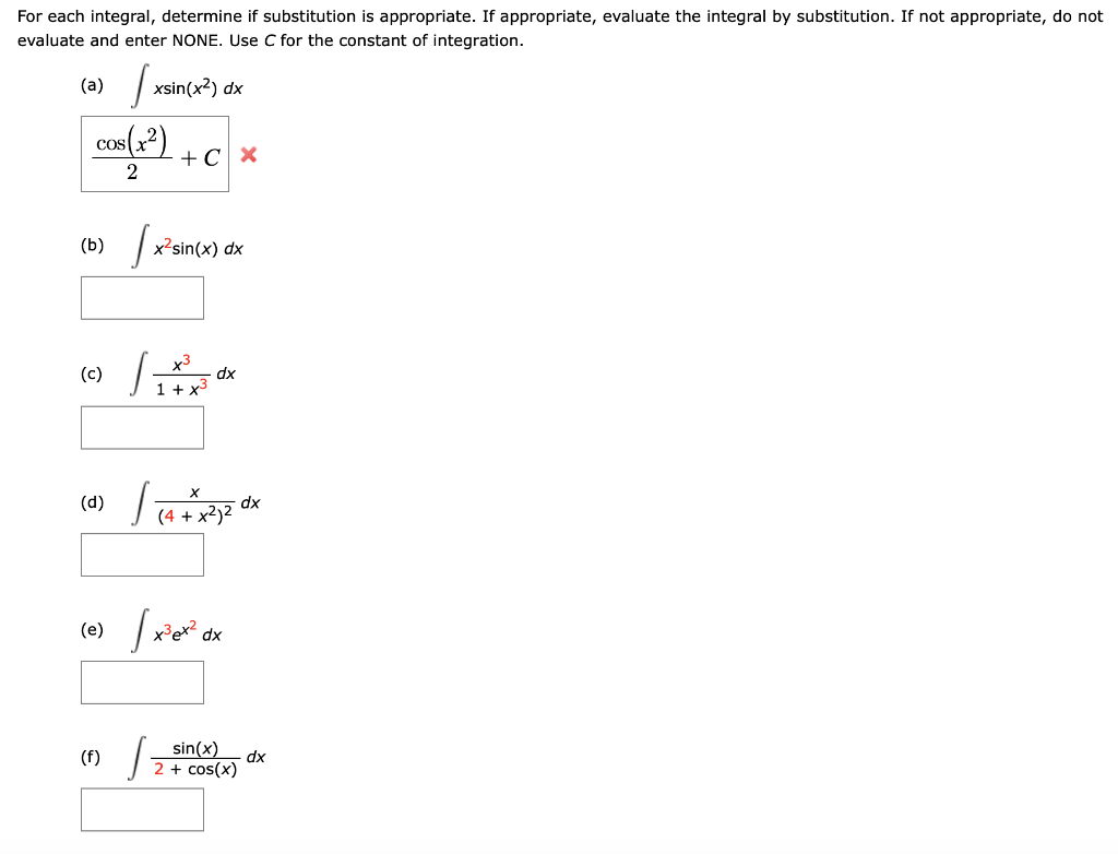 Solved Find the integral. Assume m 0. Use c for the constant | Chegg.com