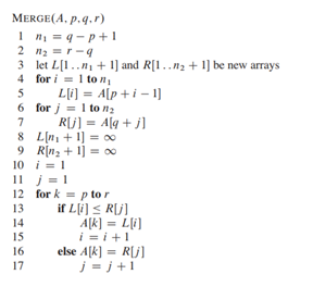 Solved For the MERGE function, the sizes of the L and R | Chegg.com