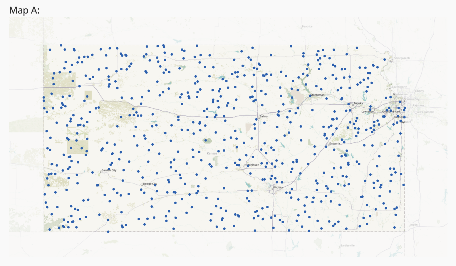 Solved 1. Which of the above maps shows that each | Chegg.com