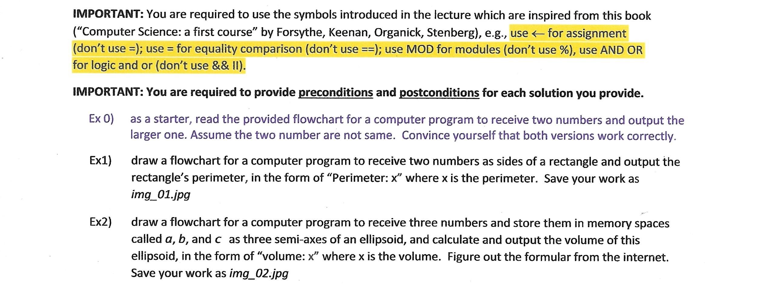 Solved IMPORTANT: You are required to use the symbols | Chegg.com