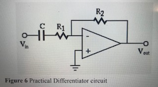 Solved In the above Practical differentiator circuit, For | Chegg.com