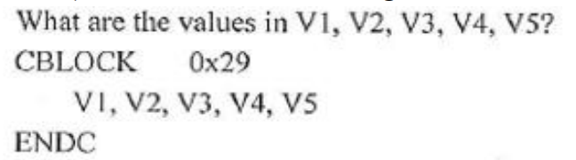 Solved What are the values in V1, V2, V3, V4, V5? CBLOCK | Chegg.com