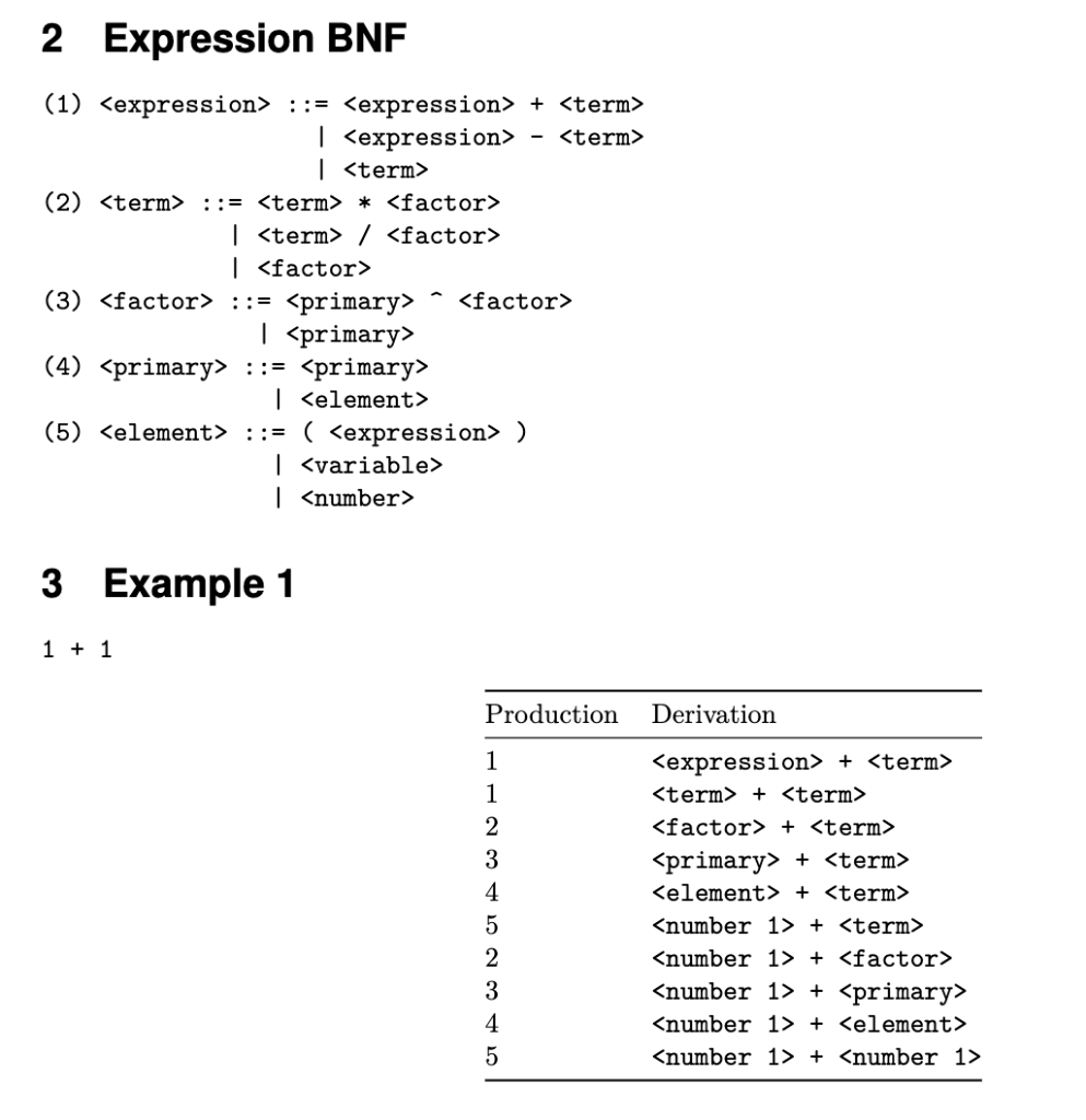 Solved Given the following BNF: Assume words are defined as | Chegg.com