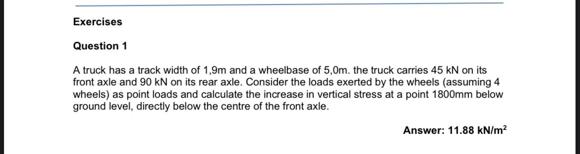 Solved A truck has a track width of 1,9 m and a wheelbase of | Chegg.com