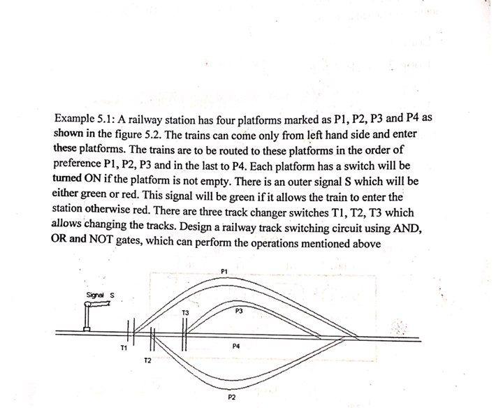 Solved . Example 5.1: A railway station has four platforms | Chegg.com