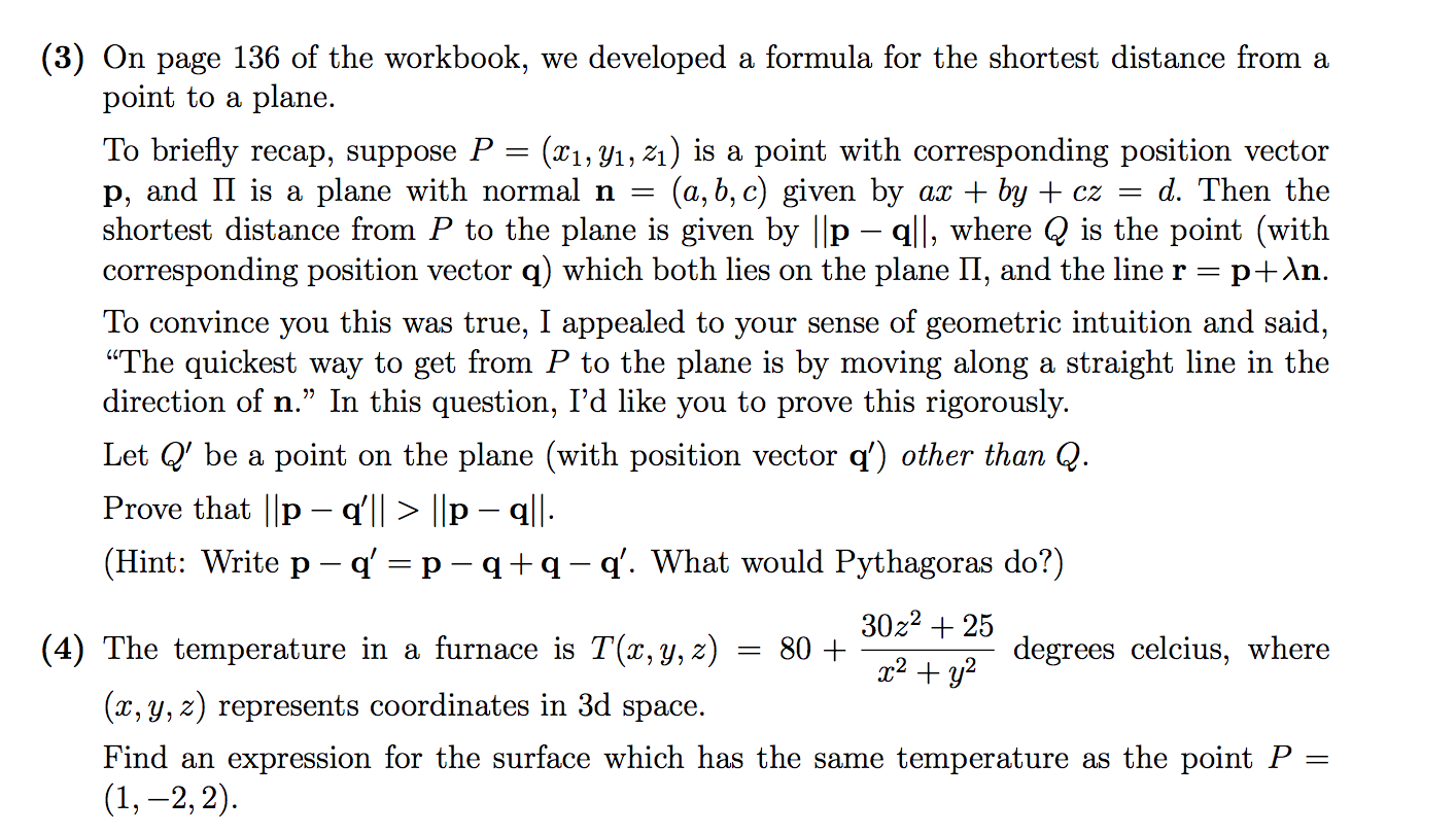 Solved (3) On page 136 of the workbook, we developed a | Chegg.com