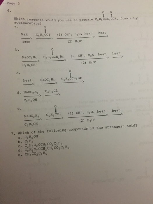 Solved -Page 3 6 s would you use to prepare Ce H CCH2 CCH | Chegg.com