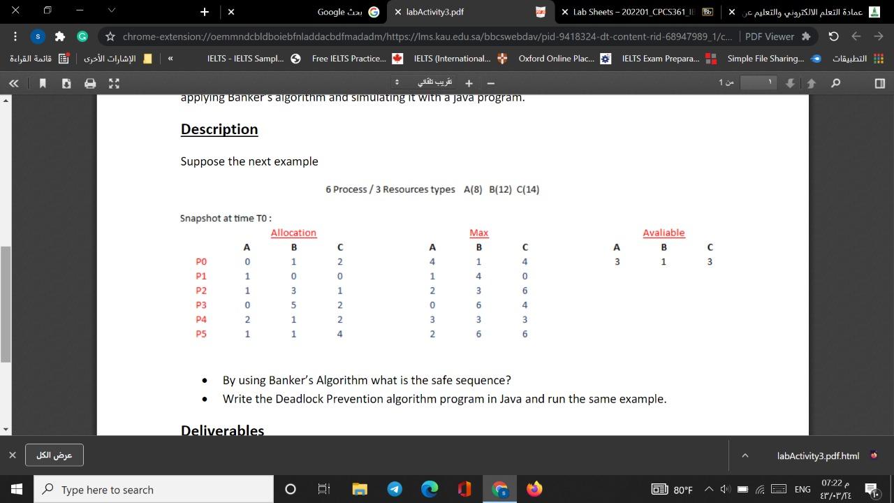 Solved х + х ® بحث Google X labActivity3.pdf X Lab Sheets - | Chegg.com