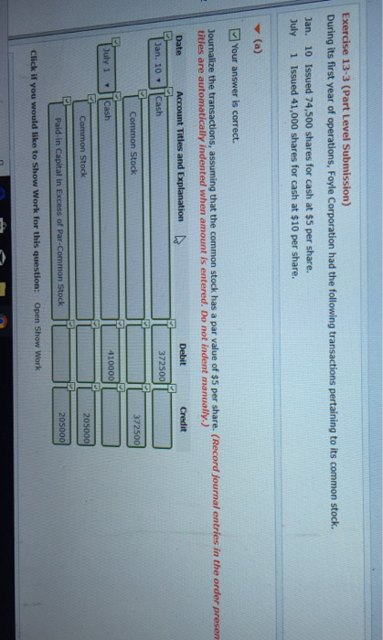 Solved Exercise 13-3 (Part Level Submission) During its | Chegg.com