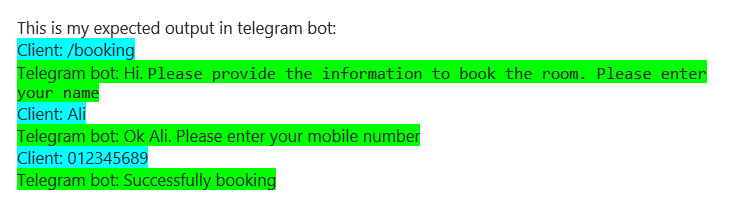 Solved Java programming language TELEGRAM BOT QUESTION: -I | Chegg.com