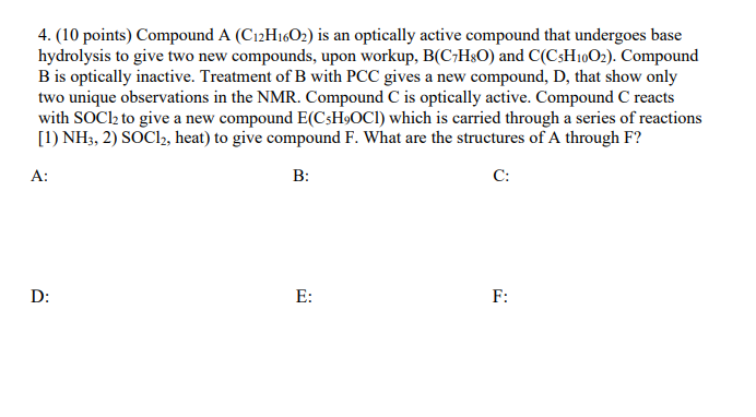 Solved 10 (12 points) Using a retrosynthetic approach, give | Chegg.com