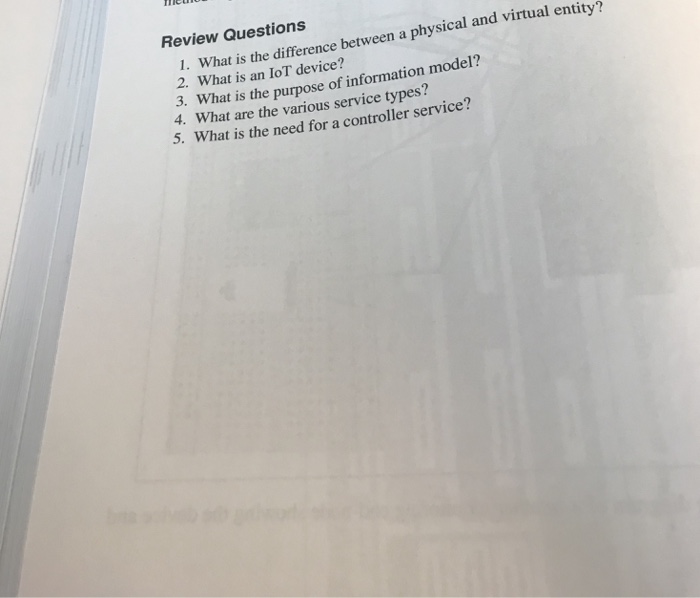 Solved Review Questions L. What is the difference between a | Chegg.com