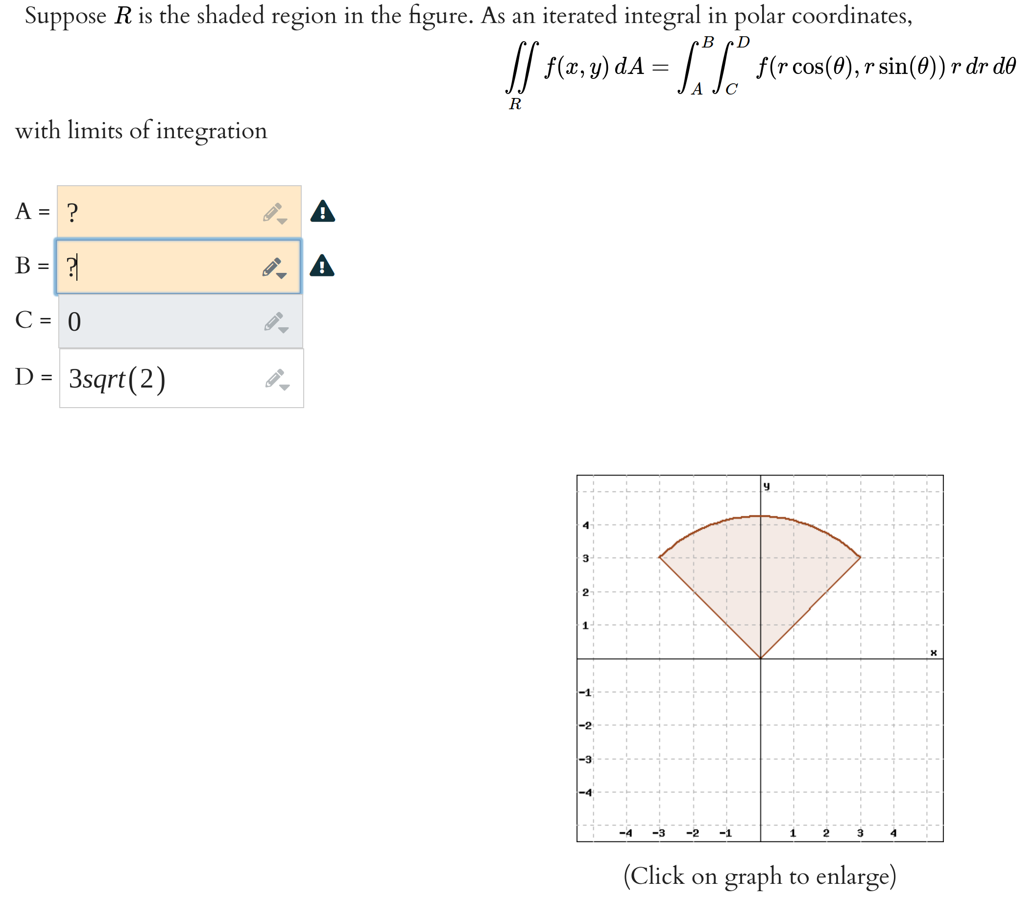 Solved Suppose R ﻿is the shaded region in the figure. As an | Chegg.com