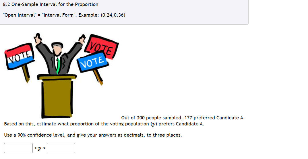 Solved 8.2 One-Sample Interval for the Proportion "Open | Chegg.com