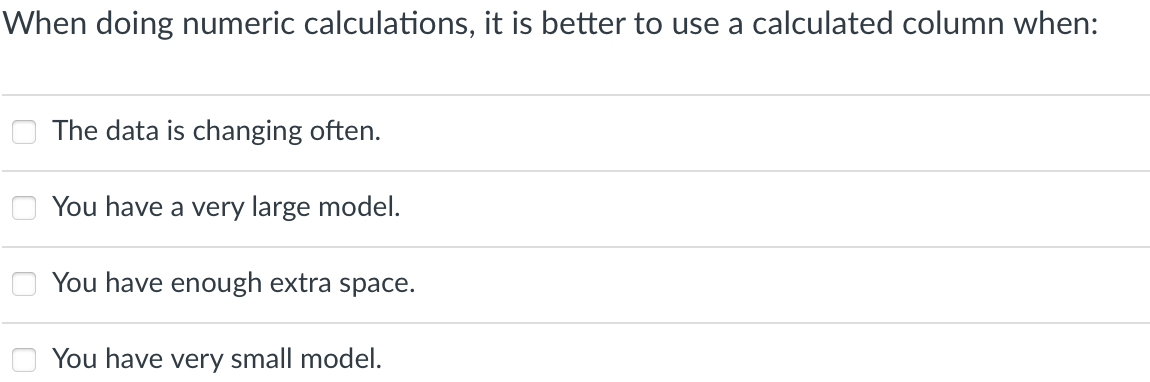 Solved When doing numeric calculations, it is better to use | Chegg.com