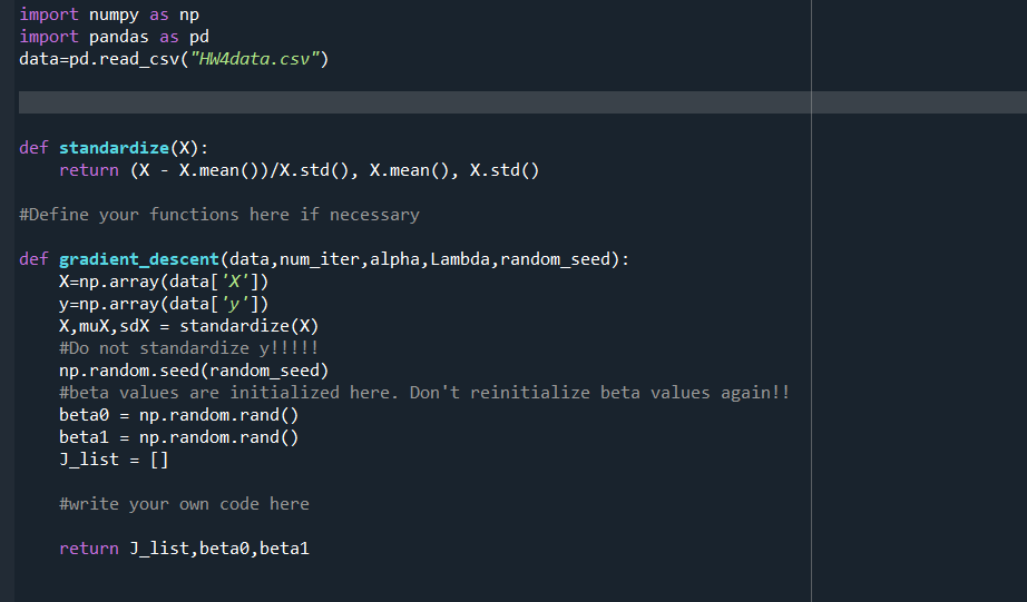 Solved Your task: , you will be fitting a regularized | Chegg.com Solved Your task: , you will be fitting a regularized | Chegg.com